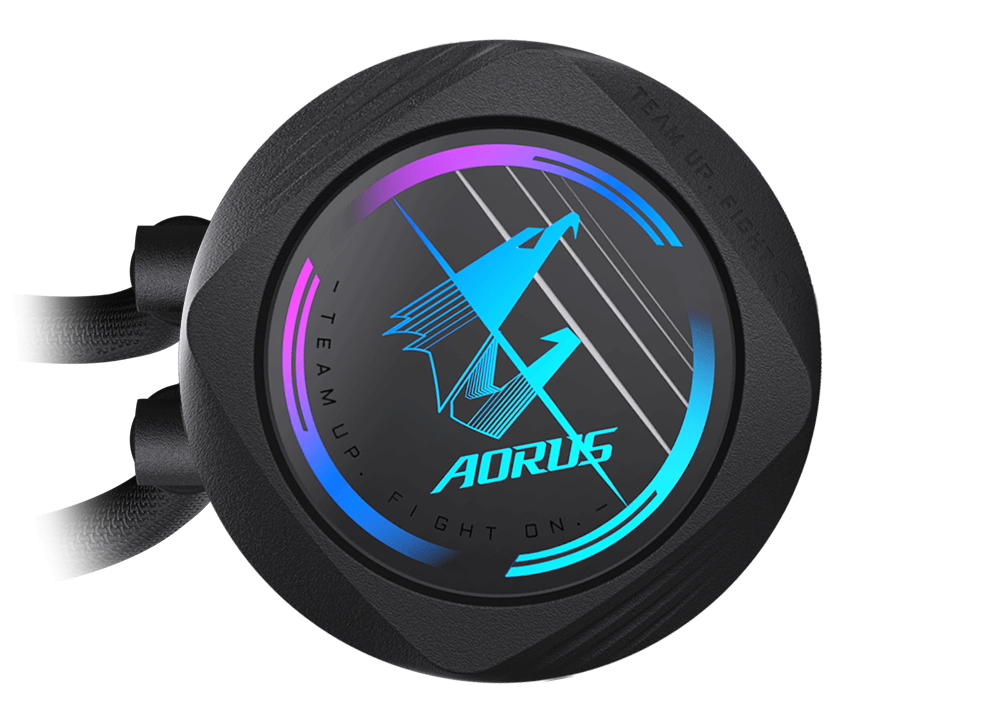 AORUS WATERFORCE II 360 Liquid CPU Cooler, 360mm Radiator with 3x120mm low noise ARGB Fans ...